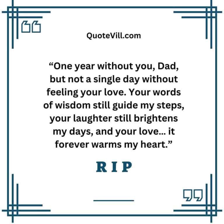 54 Touching 1 Year Death Anniversary Quotes For Dad