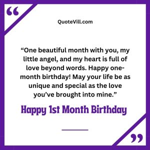 50 Cute One Month Birthday Wishes for Baby Boy