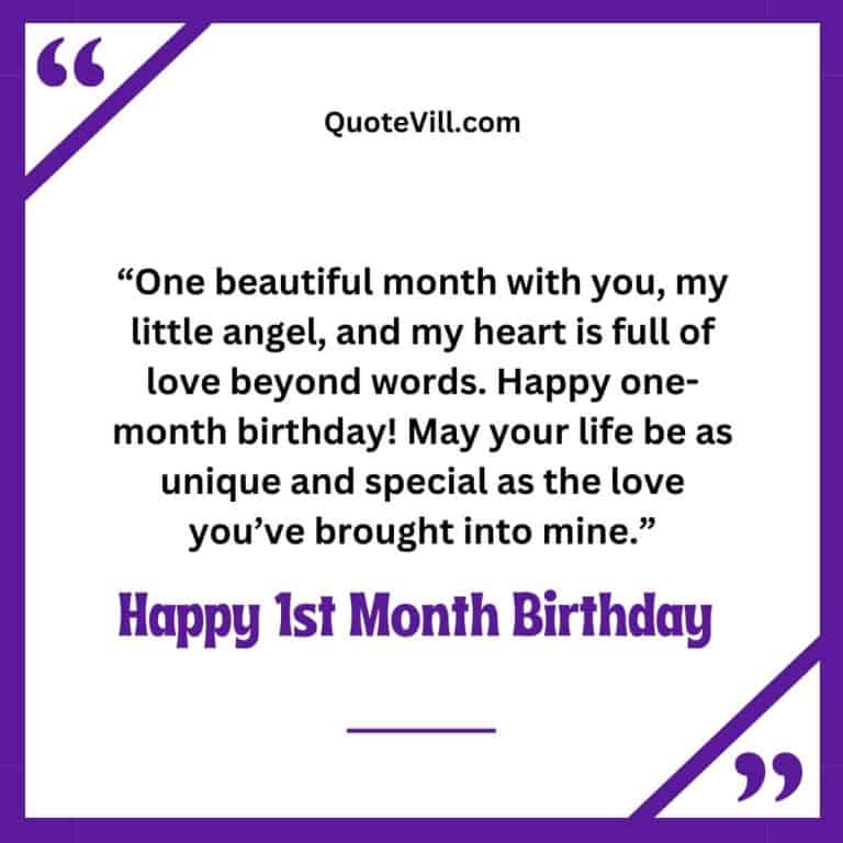 50 Cute One Month Birthday Wishes for Baby Boy