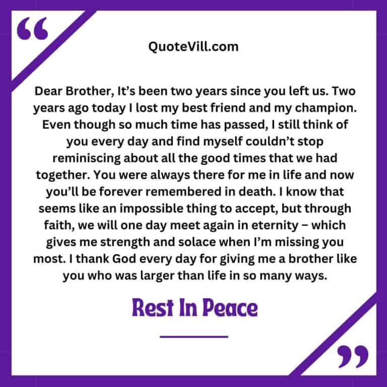 50 Emotional 2 Year Death Anniversary Quotes