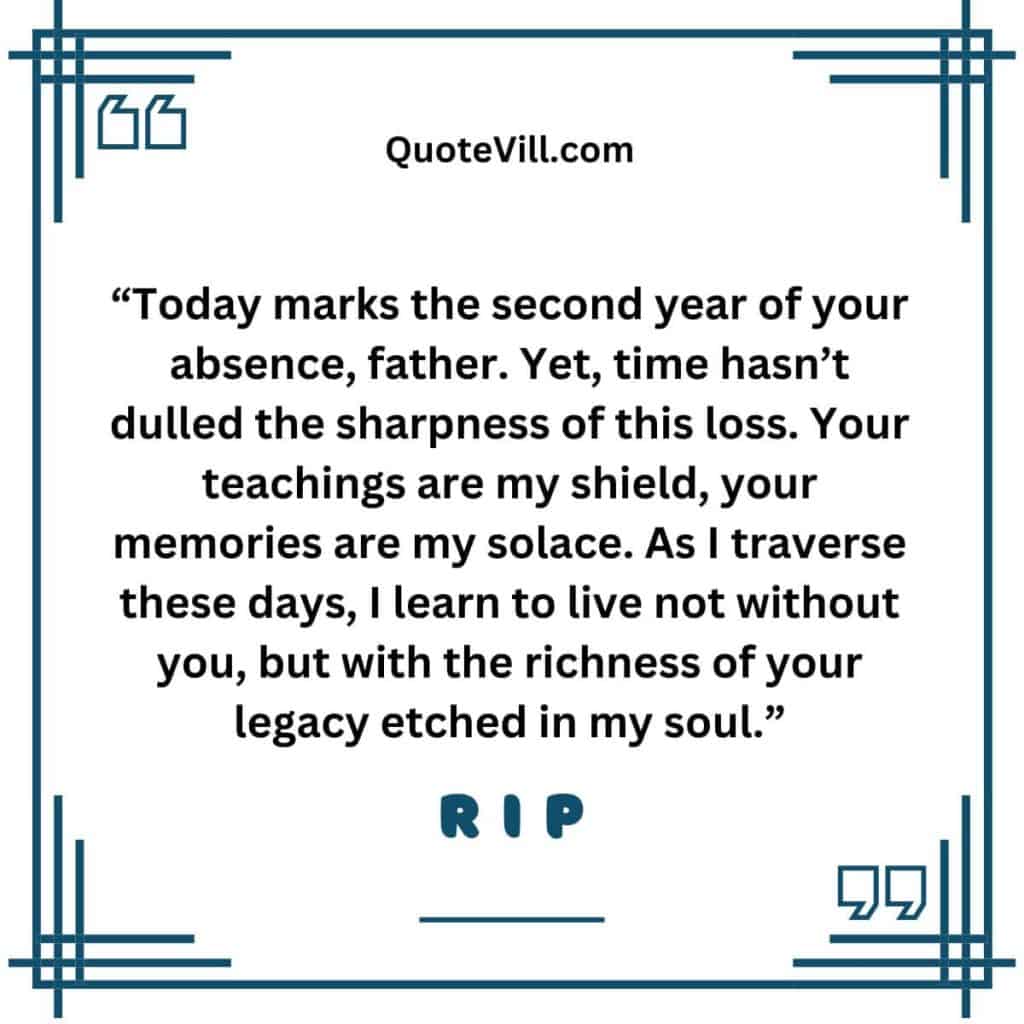 50 Emotional 2 Year Death Anniversary Quotes
