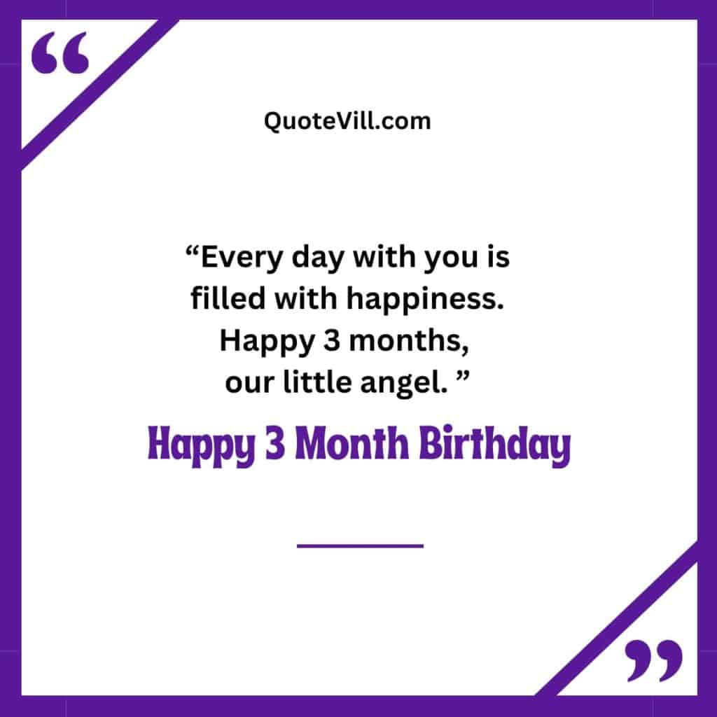 80 Best 3rd Month Birthday Wishes and Captions