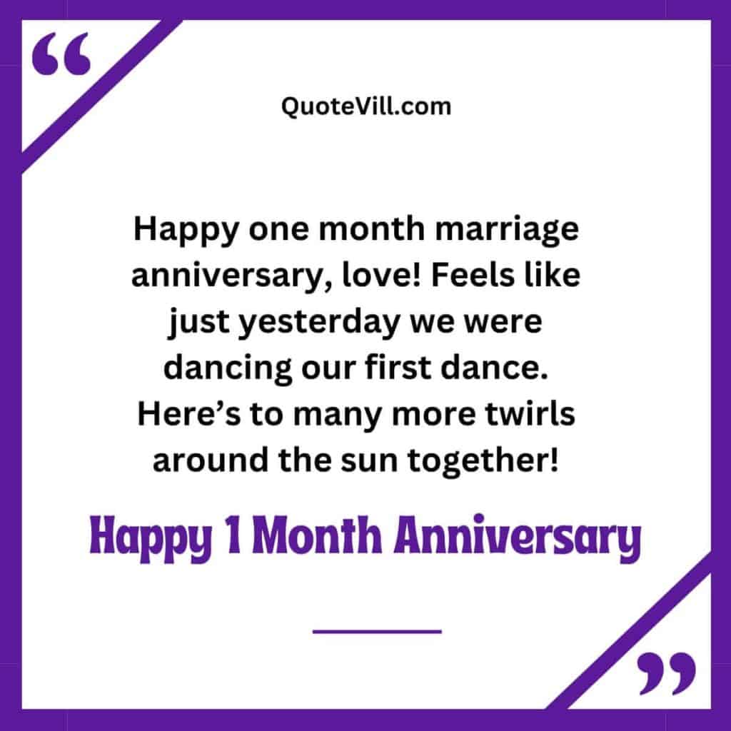 42 Sweet & Romantic 1 Month Anniversary Wishes