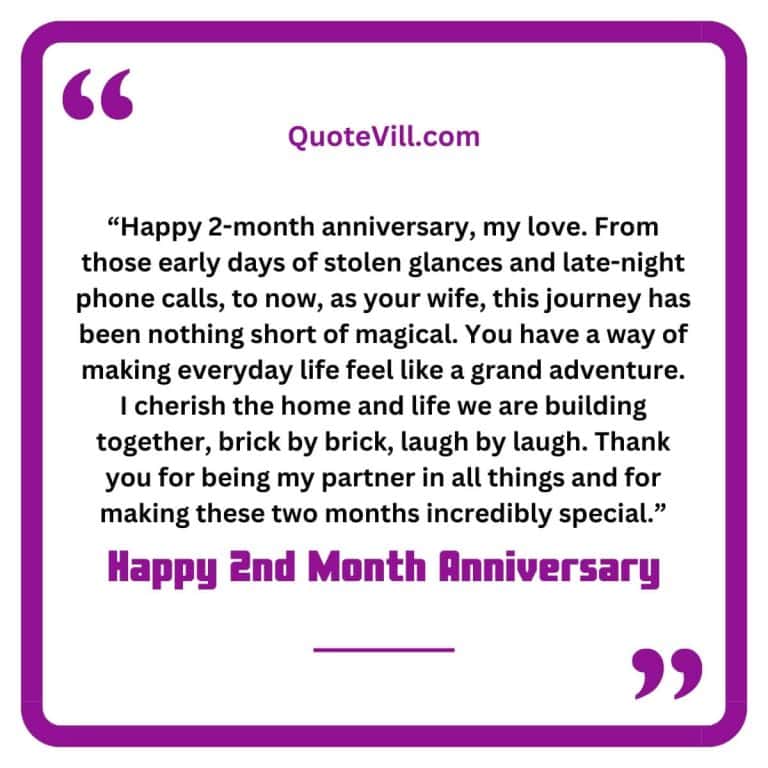 50 Romantic 2 Month Anniversary Wishes,Letters & Poems