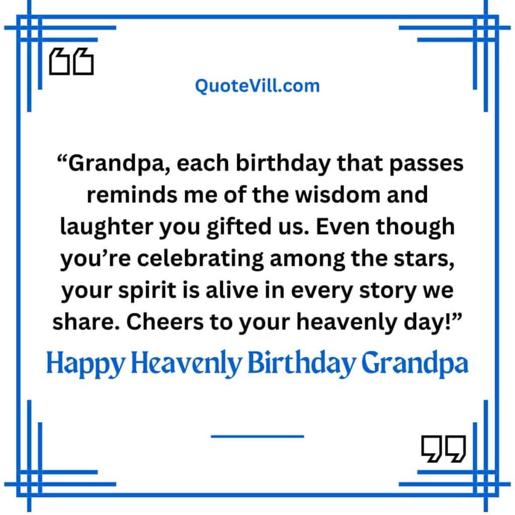 60 Emotional Happy Birthday in Heaven Grandpa Wishes