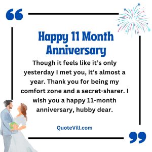 50 Heartfelt Happy 11 Month Anniversary Wishes