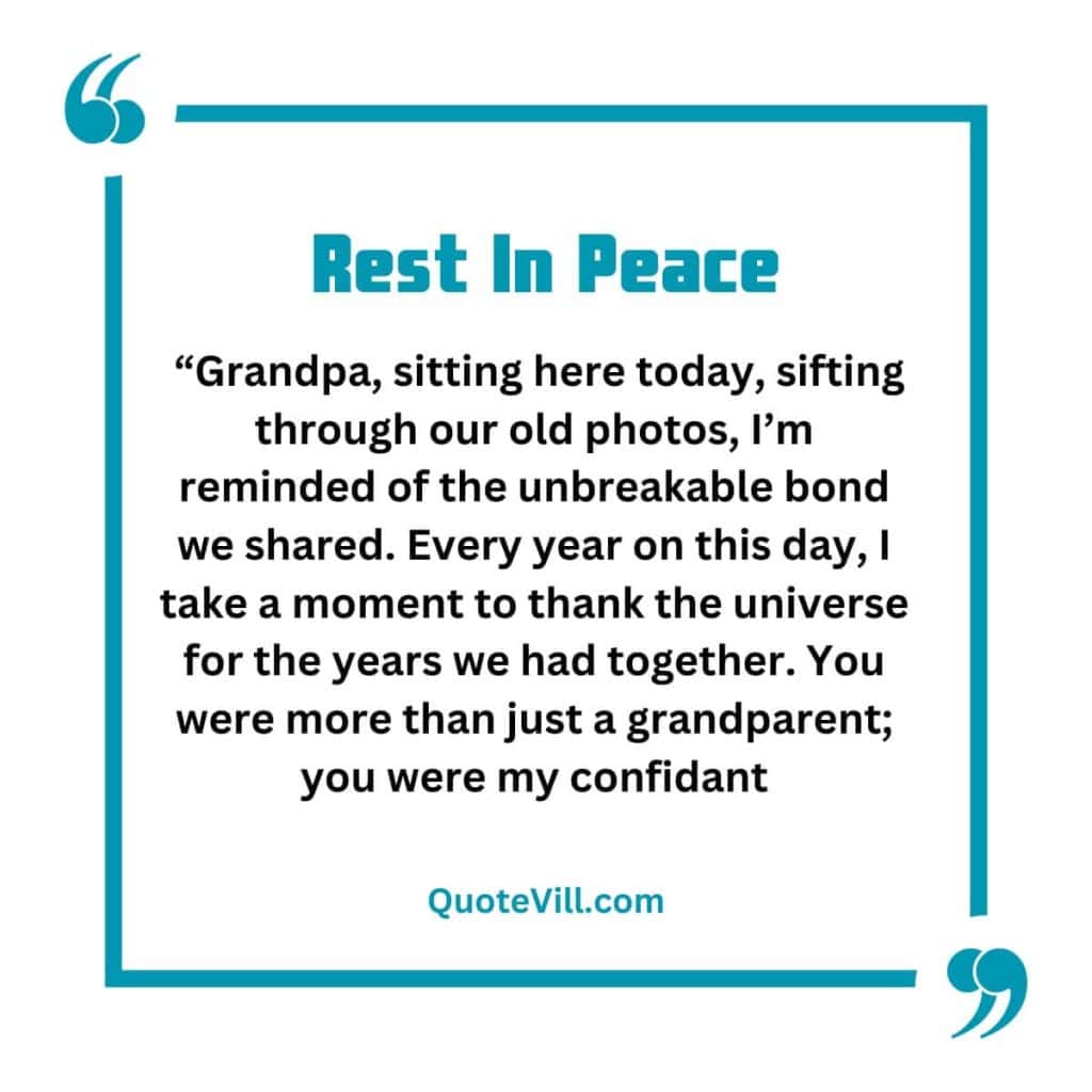 50 Remembering Death Anniversary Quotes For GrandFather
