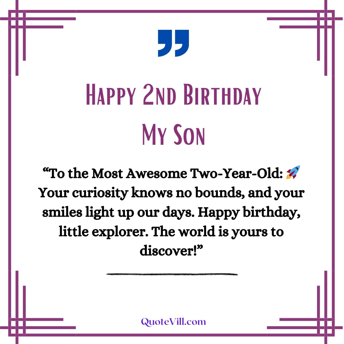 80 Sweetest Happy 2nd Birthday Wishes for Son