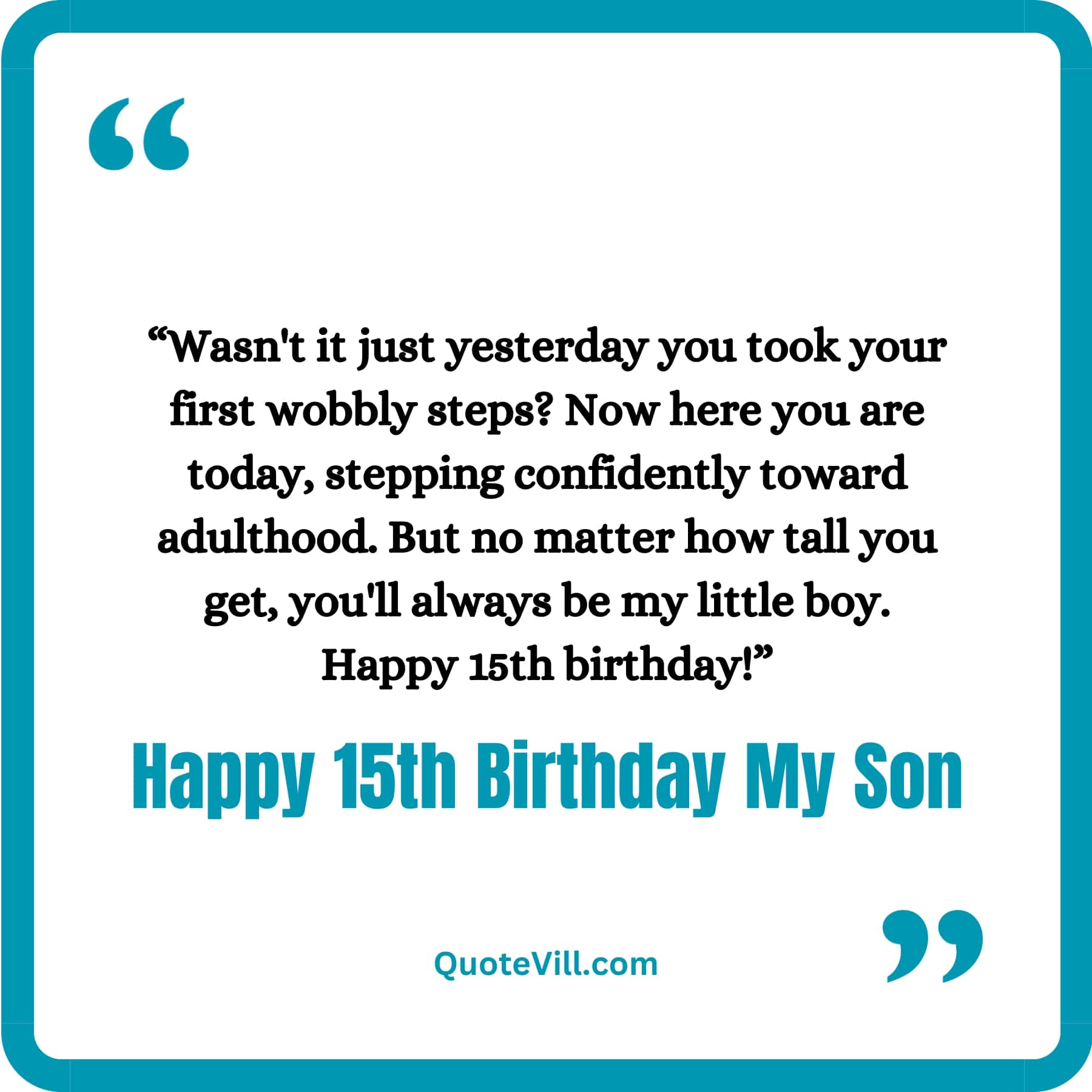 60 Unique 15th Birthday Wishes for Son