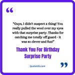 70 Thank You Messages For The Surprise Birthday Party
