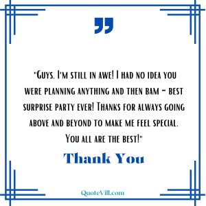 70 Thank You Messages For The Surprise Birthday Party