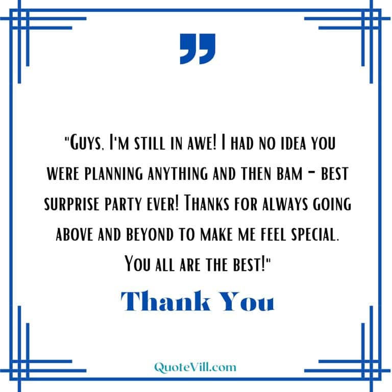 70 Thank You Messages For The Surprise Birthday Party