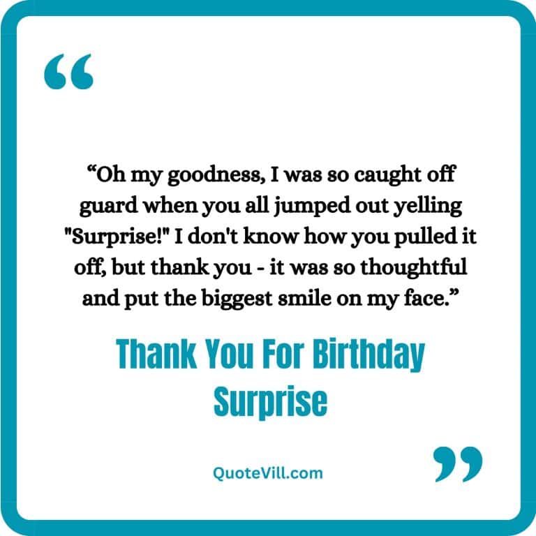 70 Thank You Messages For The Surprise Birthday Party