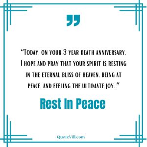 65 Heart-touching 3 year Death Anniversary Quotes To Remember